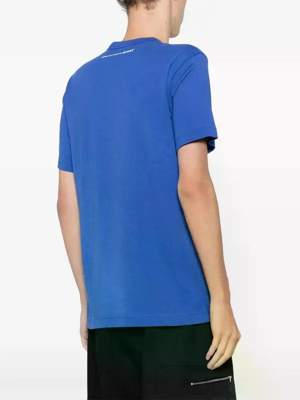 Comme Des Garçons Logo Print T-shirt - Blue