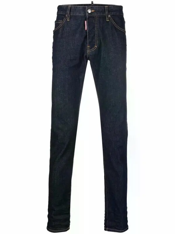 Dsquared2 Icon-logo Straight-leg Jeans - Blue