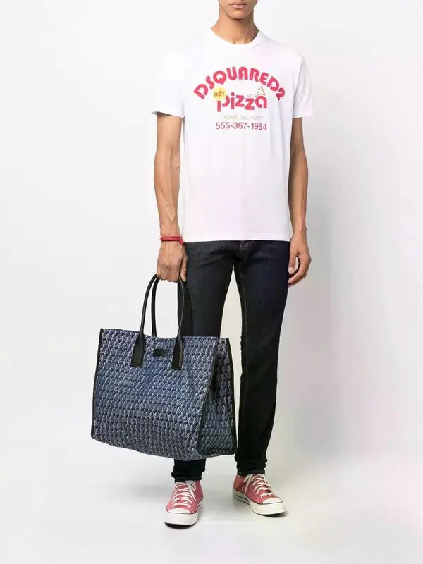 Dsquared2 Icon-logo Straight-leg Jeans - Blue