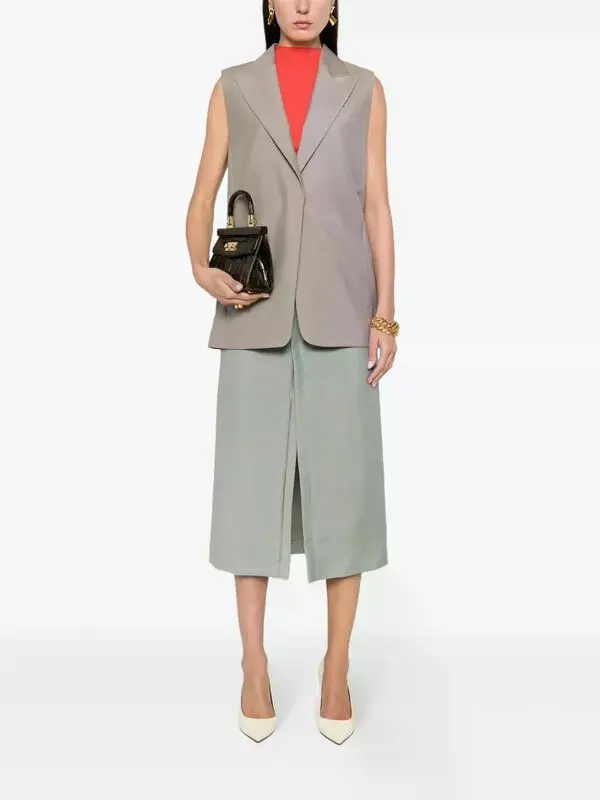 Fendi Embroidered-logo Mohair-wool Waistcoat