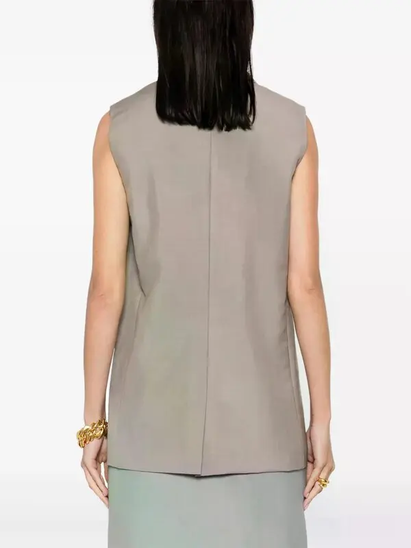 Fendi Embroidered-logo Mohair-wool Waistcoat