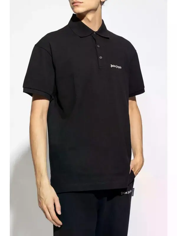 Palm Angels Logo-embroidered Polo Shirt