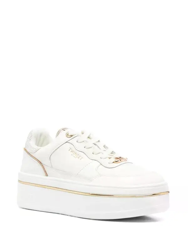 TWINSET Logo-plaque Flatform Sneakers