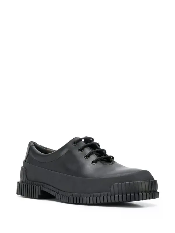 Camper Ridged Sole Lace-up Shoes - Black