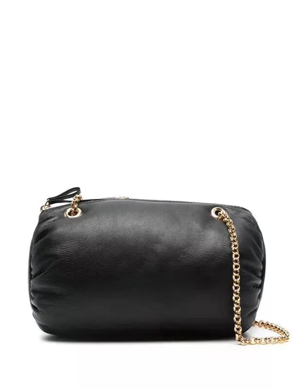 MARINE SERRE Pillow Leather Shoulder Bag - Black