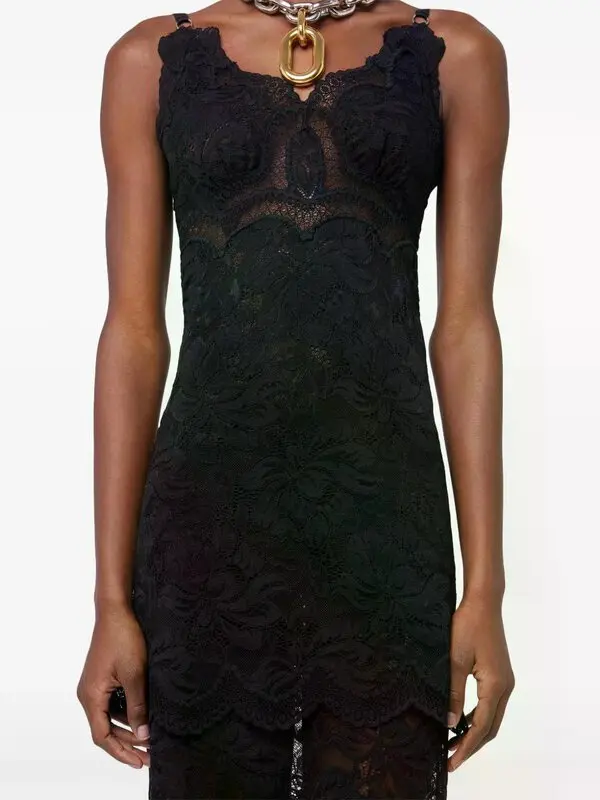 Rabanne Lace Maxi Dress - Black
