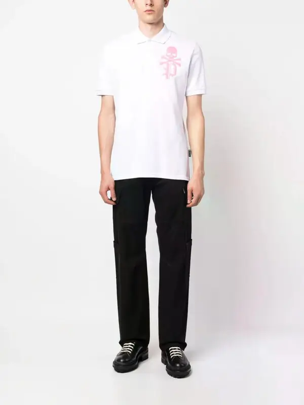 Philipp Plein Skull & Bones Polo Shirt
