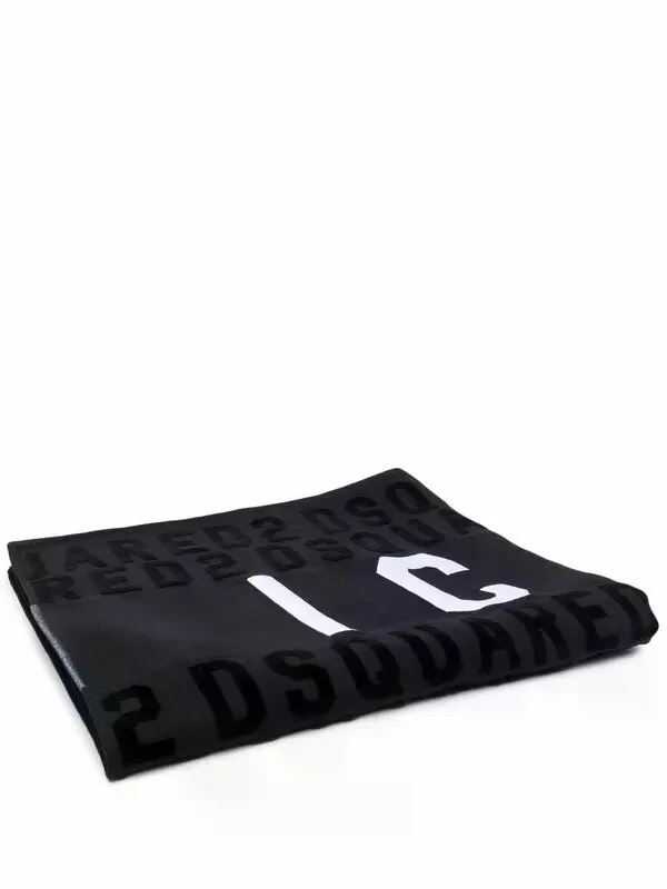 Dsquared2 Be Icon Beach Towel - Black