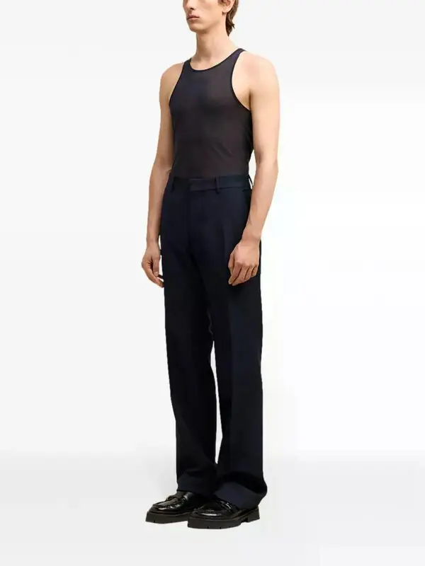 AMI Paris Tailored Wool Trousers - Blue