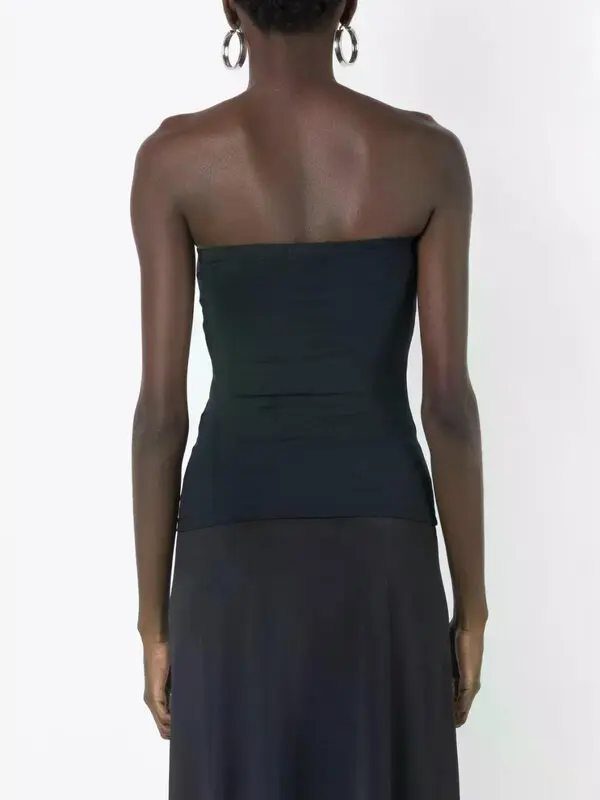 AMIR SLAMA Strapless Tube Top - Black