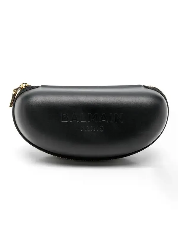 Balmain Shield-frame Tinted Sunglasses - Orange