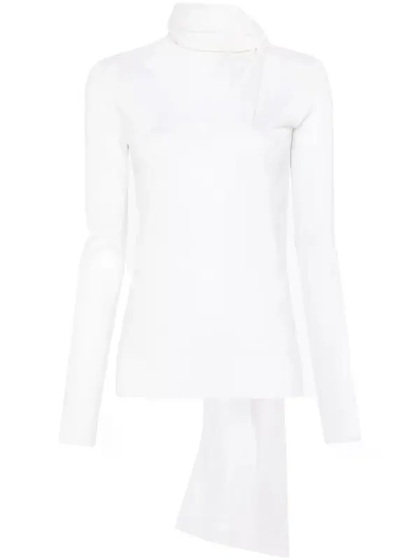 TOTEME Draped-scarf Sweater