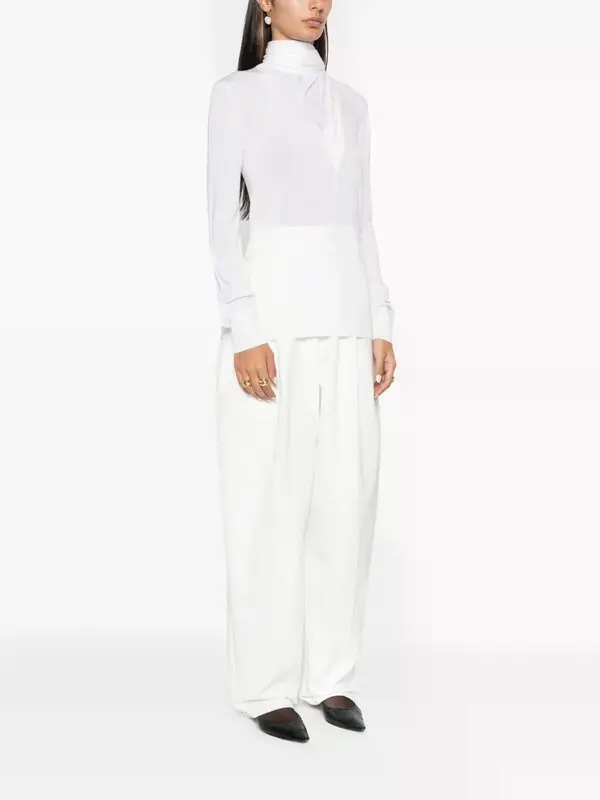 TOTEME Draped-scarf Sweater