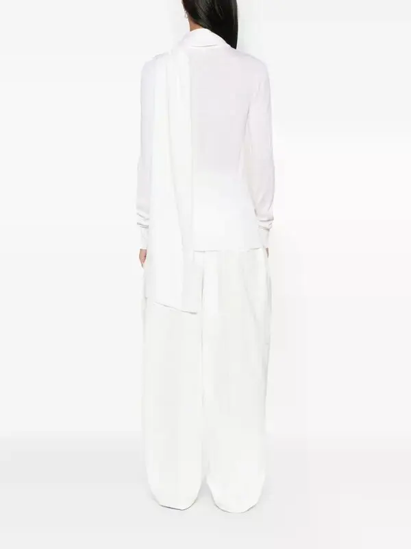 TOTEME Draped-scarf Sweater