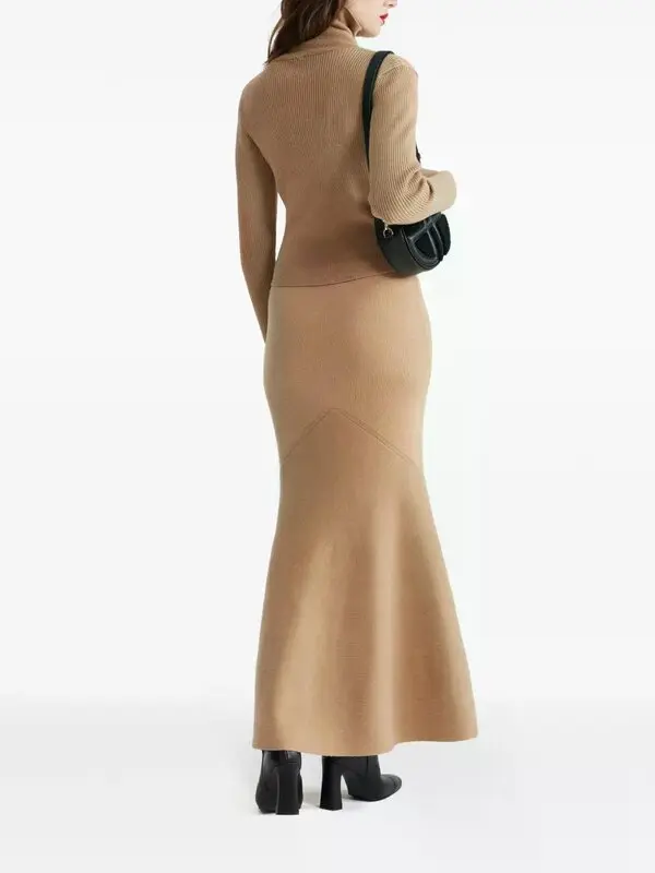 PATOU Peplum Maxi Skirt