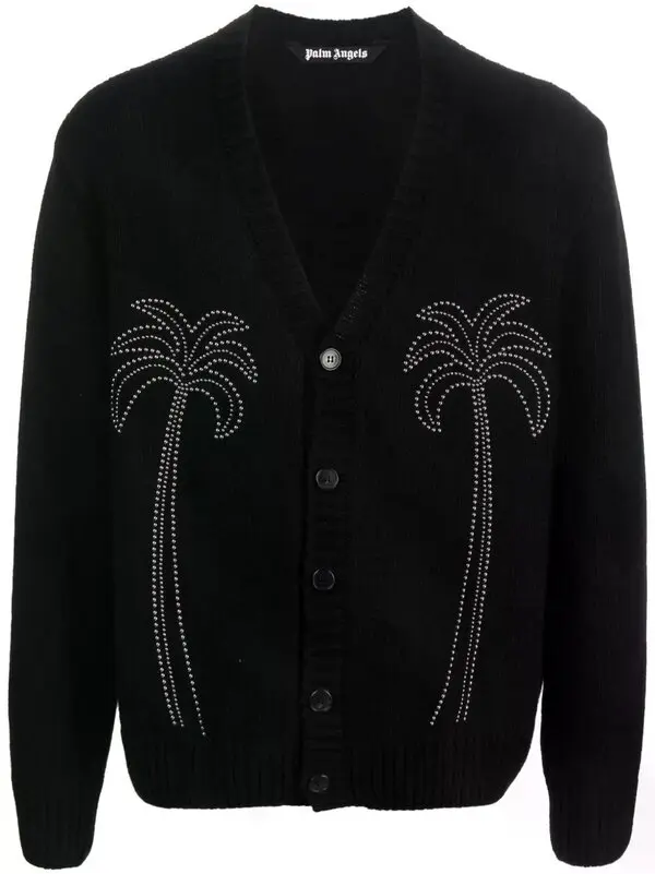 Palm Angels Milano Studded Cardigan