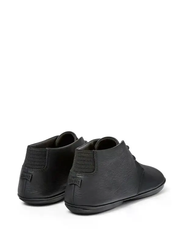 Camper Nina Asymmetric Toe Leather Lace-up Boots - Black