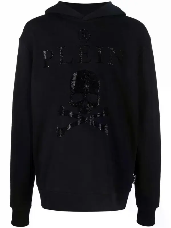 Philipp Plein Crystal Skull Pullover Hoodie