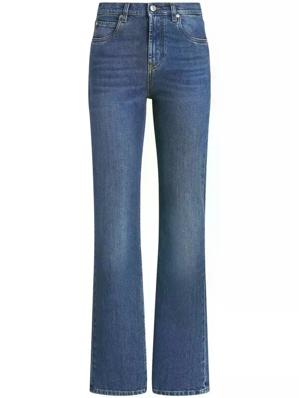 Etro Logo-appliqué Straight-leg Jeans