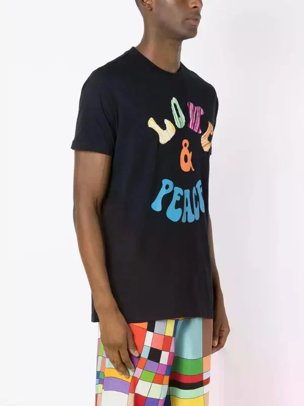 AMIR SLAMA Graphic-print Embroidered T-shirt