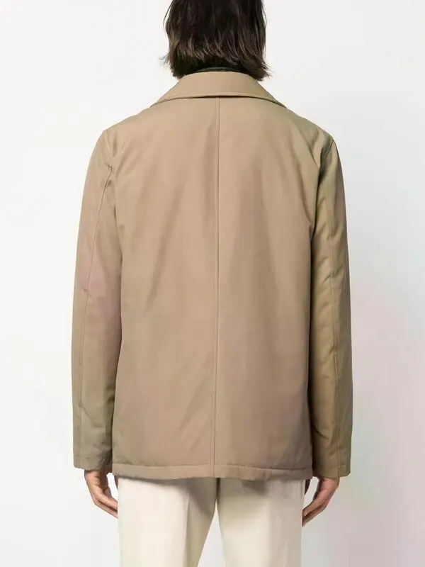 FAY Padded Double-breasted Jacket - Neutrals