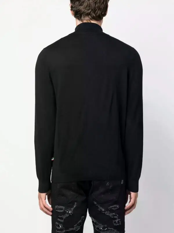 Philipp Plein Roll-neck Merino Wool Jumper