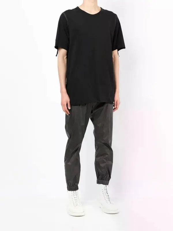 ISAAC SELLAM EXPERIENCE Seam-detailing Cotton T-shirt