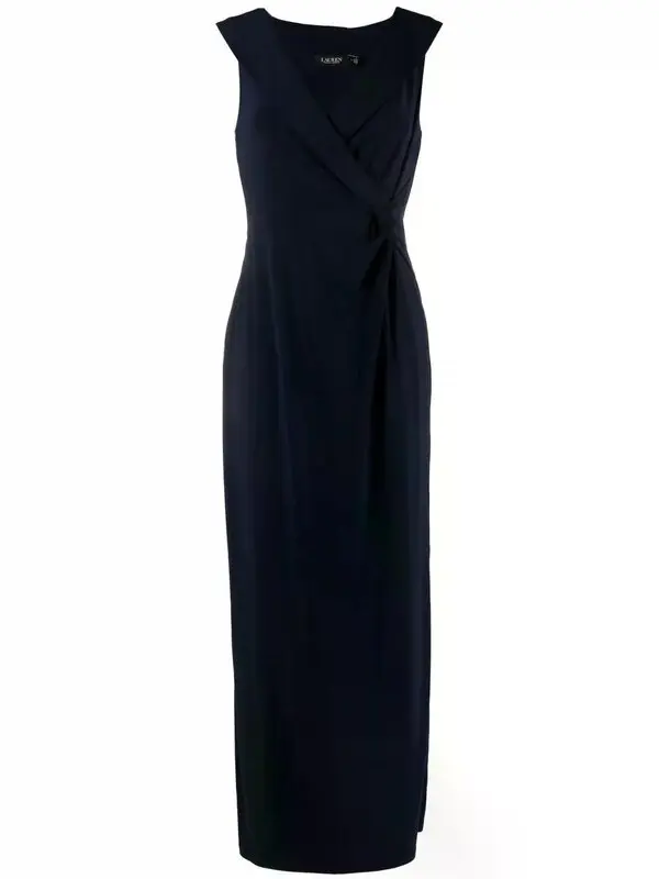 Ralph Lauren Sleeveless V-neck Maxi Dress