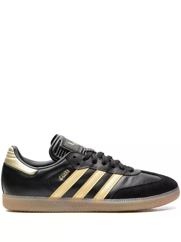 Adidas X Lionel Messi Samba Gold Sneakers - Black