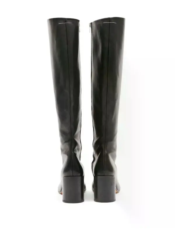 MAISON MARGIELA Leather Anatomic Toe Knee-high Boots