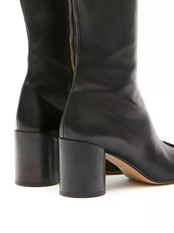 MAISON MARGIELA Leather Anatomic Toe Knee-high Boots