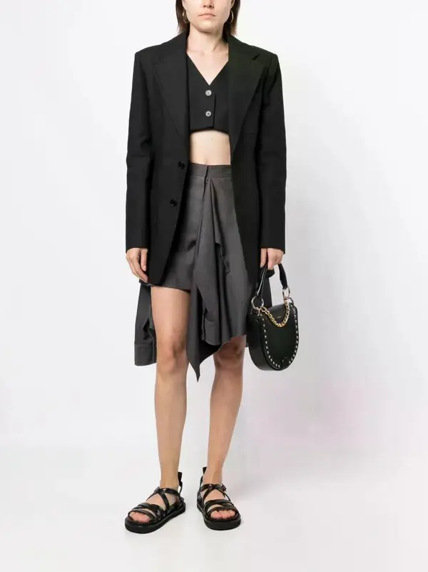 Goen.j Notched-lapels Single-breasted Blazer