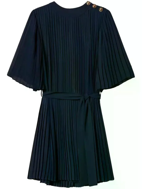 TWINSET Pleated Mini Dress - Blue
