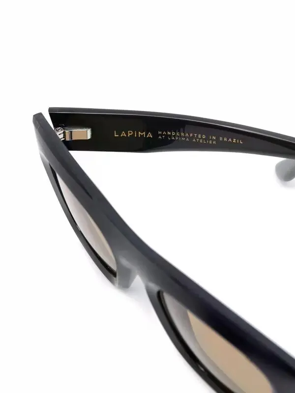 LAPIMA Martin Square-frame Sunglasses - Black