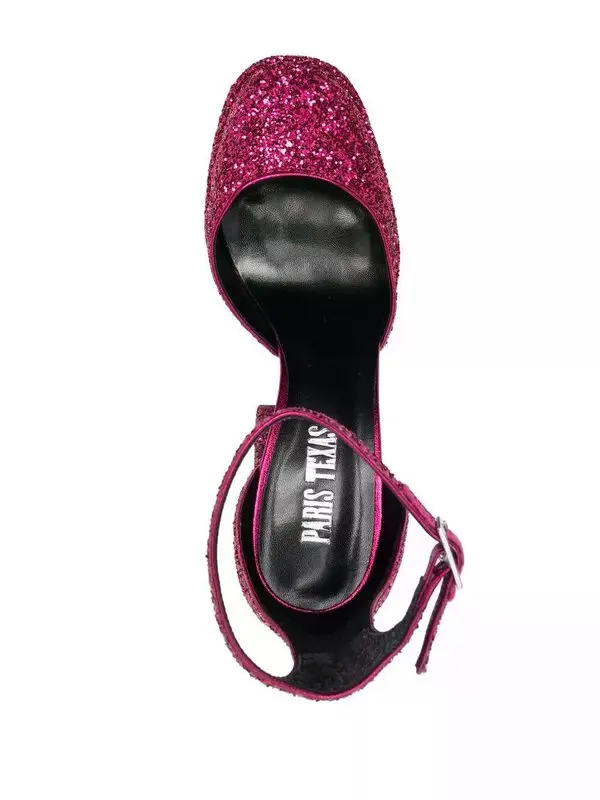 Paris Texas 140mm Glitter Embellished Platform Pumps