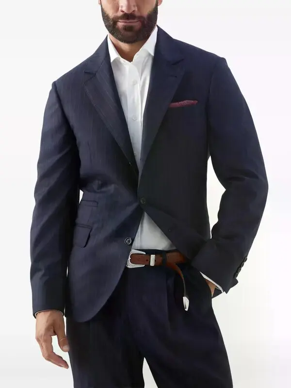 Brunello Cucinelli Pinstripe Virgin-wool Blazer