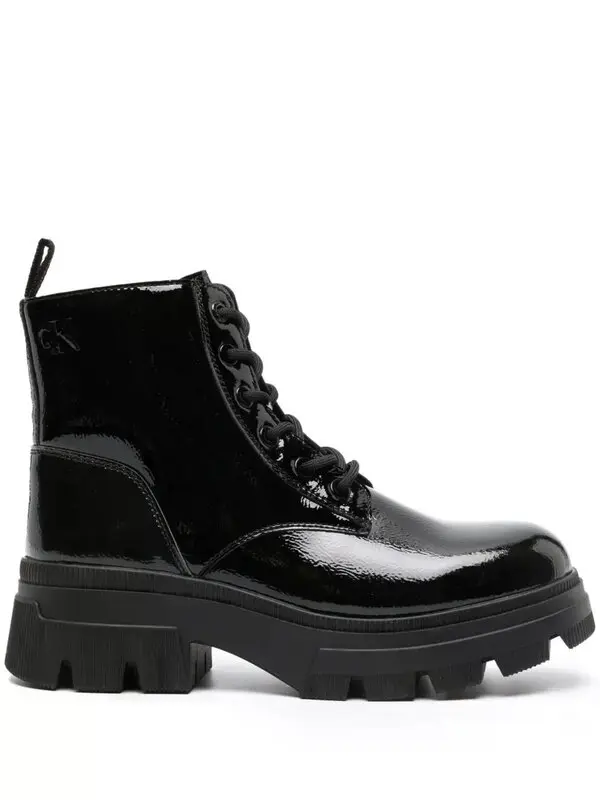 Calvin Klein 60mm Glossy Ankle Boots