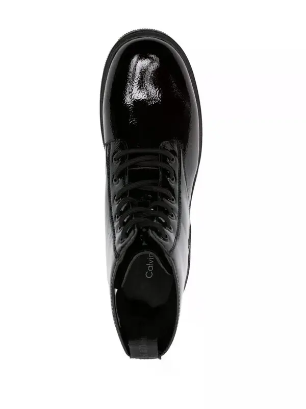 Calvin Klein 60mm Glossy Ankle Boots