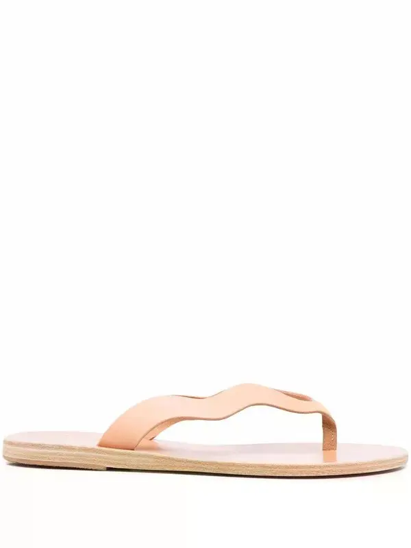 ANCIENT GREEK SANDALS Leather Flip Flops - Neutrals
