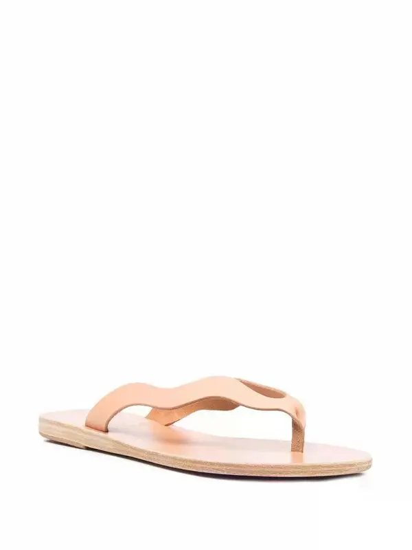 ANCIENT GREEK SANDALS Leather Flip Flops - Neutrals