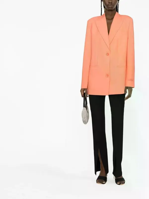 Off-White Single-breasted Blazer - Orange