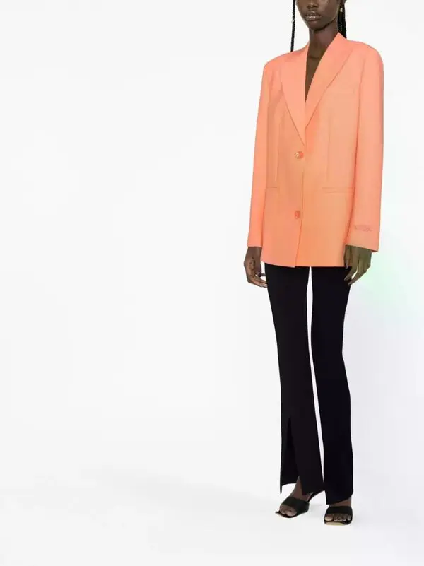 Off-White Single-breasted Blazer - Orange