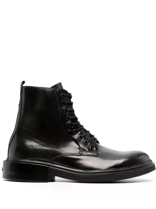 Calvin Klein Leather Lace-up Boots