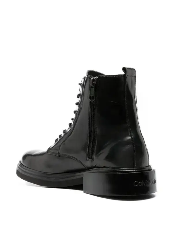 Calvin Klein Leather Lace-up Boots