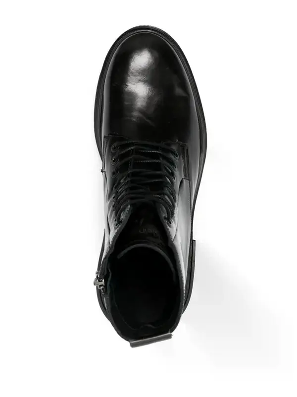 Calvin Klein Leather Lace-up Boots