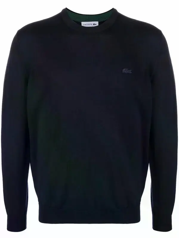 Lacoste Logo Embroidered Jumper - Blue