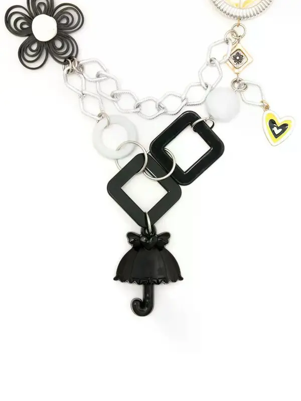 AMIR SLAMA Appliqué-detail Chain Necklace - Multicolour