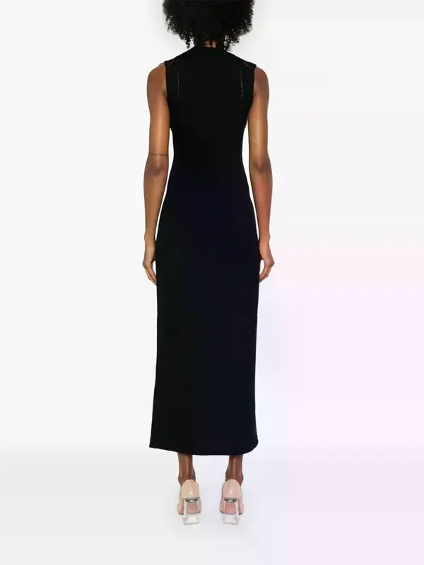 JIL SANDER Crew-neck Knitted Maxi Dress