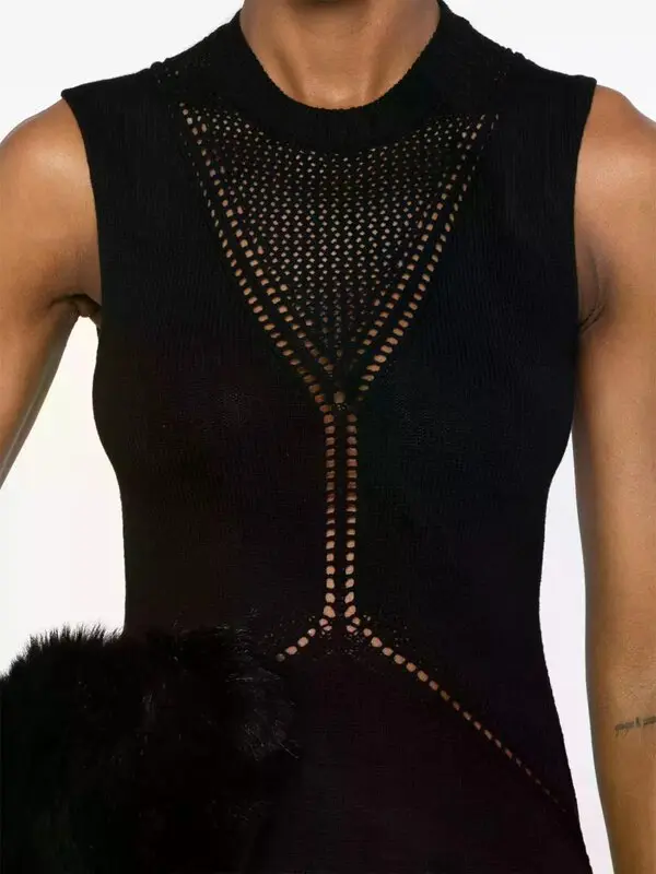 JIL SANDER Crew-neck Knitted Maxi Dress