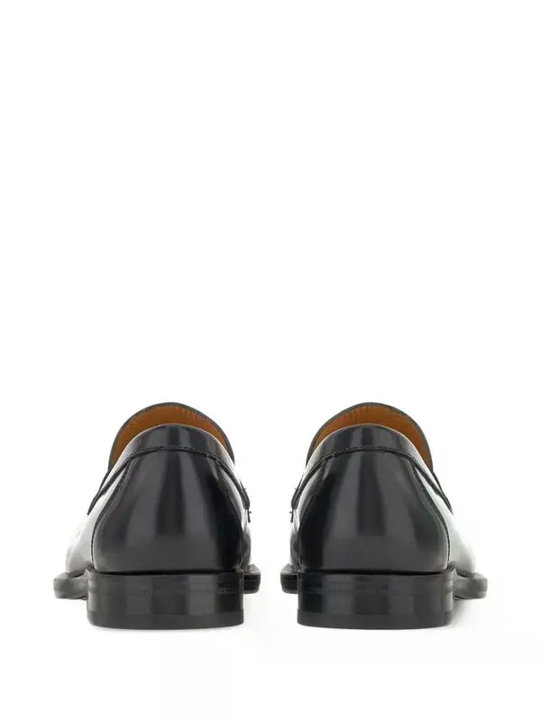FERRAGAMO Gancini Plaque 35mm Leather Loafers